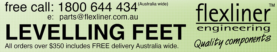 Stainless steel levelling feet & tube inserts | Flexliner | Levelling Feet